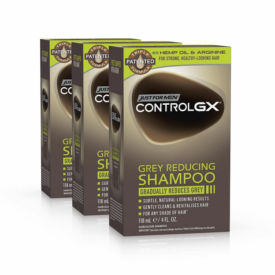Just For Men Control GX Grey Reducing Shampoo 4 fl. oz 3 pk. | eBay