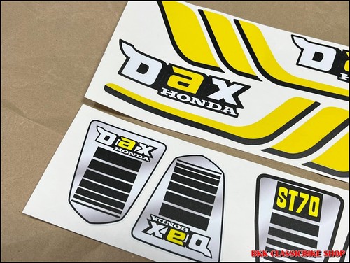 Dax 70 CT70 ST70 Sticker Emblem Fuel Gas Tank yellow Frame Complate | eBay