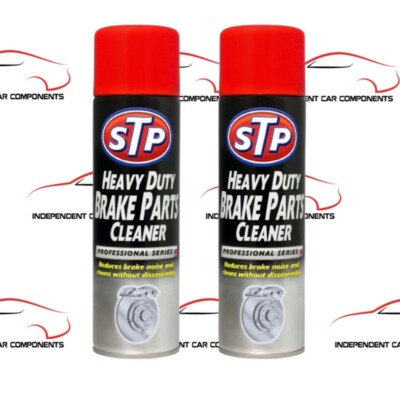 2 x STP Brake Parts Cleaner 500ml Disc Brake & Clutch Spray Cleaner ...