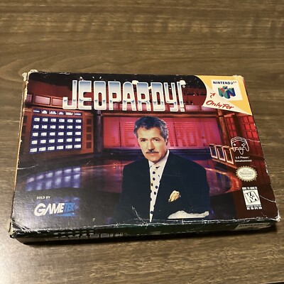 Jeopardy Nintendo 64 N64 Cartridge Inserts Box Tested and Working ...