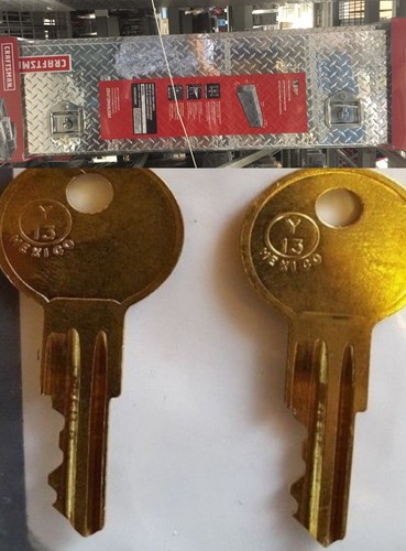 2 Key Craftsman Tool Box Key Codes CH501 to CH520 Chest Pick Up Truck ...