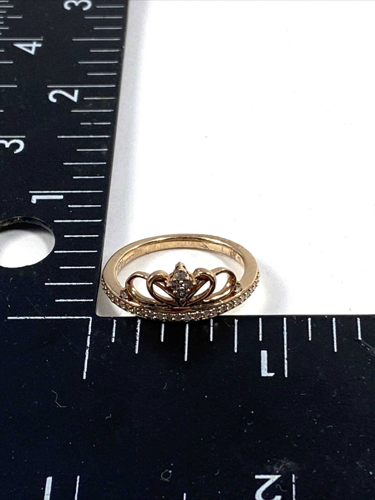 10K Yellow Gold Genuine Diamond Tiara Ring EMMY LONDO… - Gem
