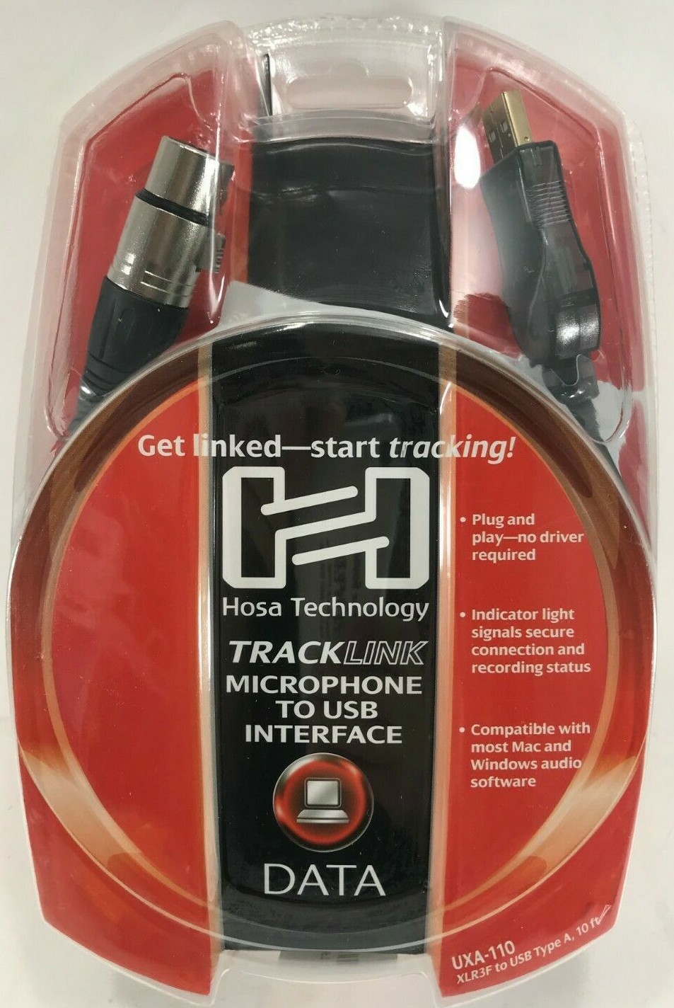 Hosa - UXA-110 - Tracklink Microphone XLR Female to USB Interface Cable - 10 ft. | eBay