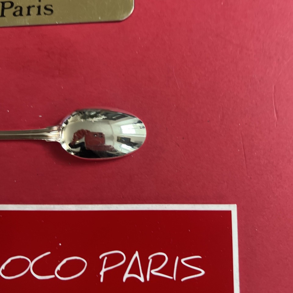 Christofle Moka Spoon France Port Royal 10Cm Silver Metal Very Good ...