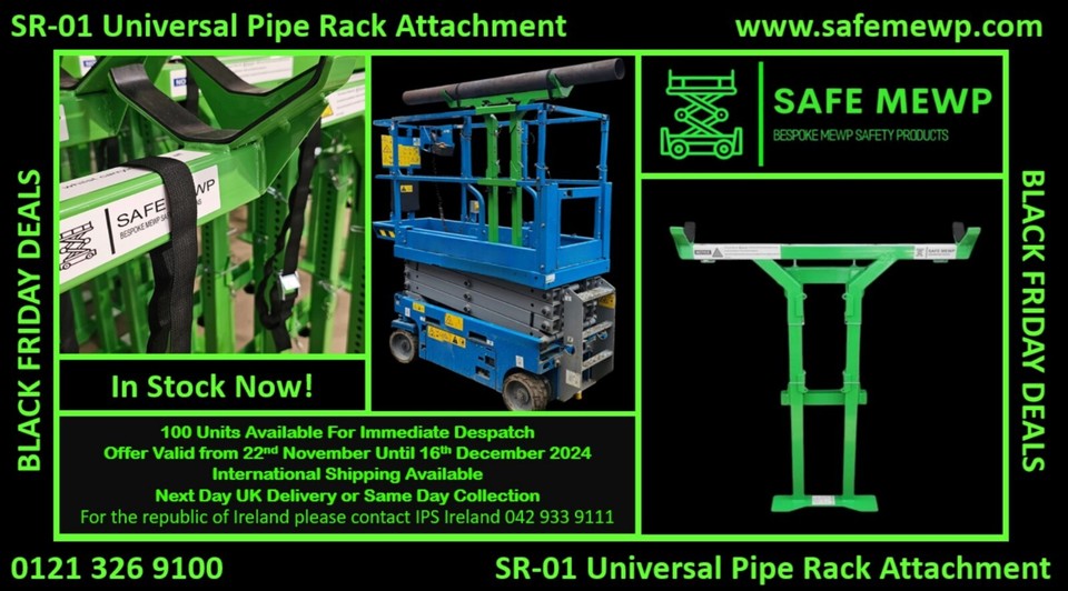 Universal Pipe Rack Attachment For Scissor Lifts | eBay UK