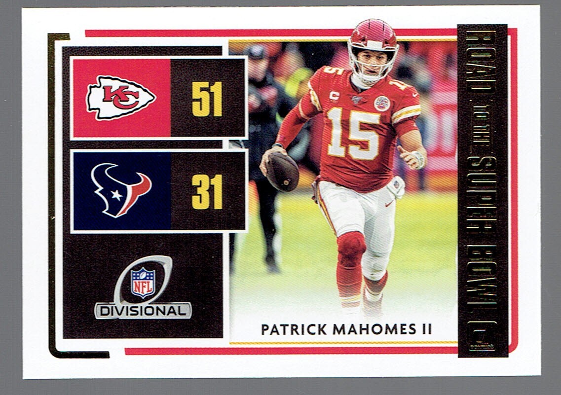 2020 Panini Donruss Patrick Mahomes II Road to the Super Bowl Football ...