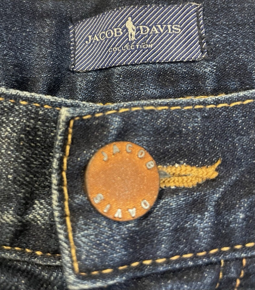Jacob Davis Collection Evan Slim Fit Men's Jeans Medium Wash Distressed ...