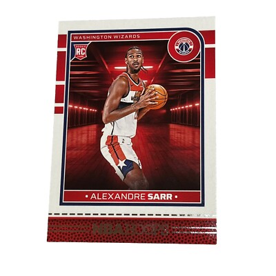 2024-25 NBA HOOPS Basketball Card #232 Alexandre Sarr, RC Washington ...