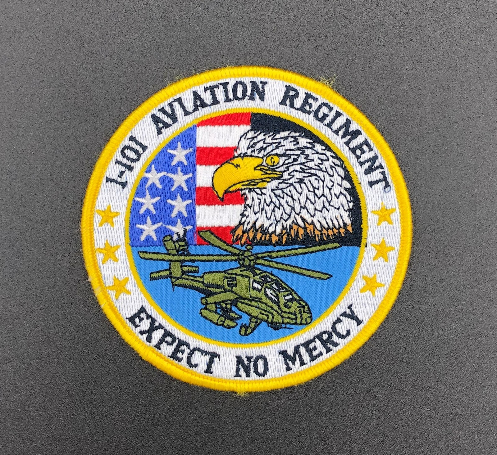 1-101 Aviation REGT Expect No Mercy Apache Army Aviation Patch OEF OIF ...