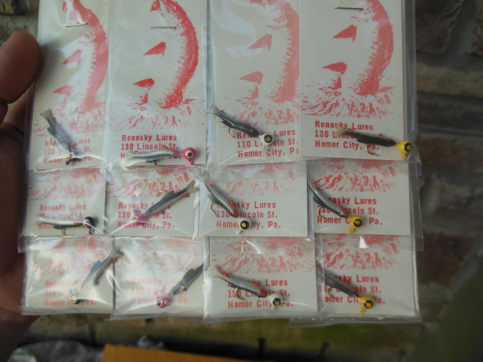 Rare Vintage Renosky Keystone Minnow Store Display Lot of 12 Fishing ...