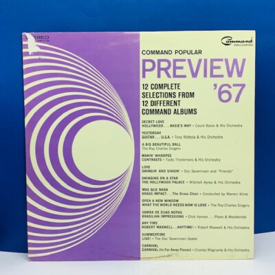 Record vinyl 33 RPM album in cover sleeve vtg Lp 12" Command popular ...