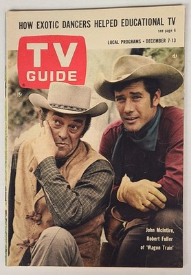 WAGON TRAIN T.V. Guide - Dec. 7-13, 1963 - Fuller, McIntire,Yvette ...