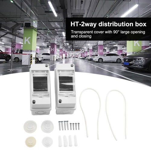 2pcs Switch Box Row 2 Modules Small Distributor 2WAY Electrical Box ...