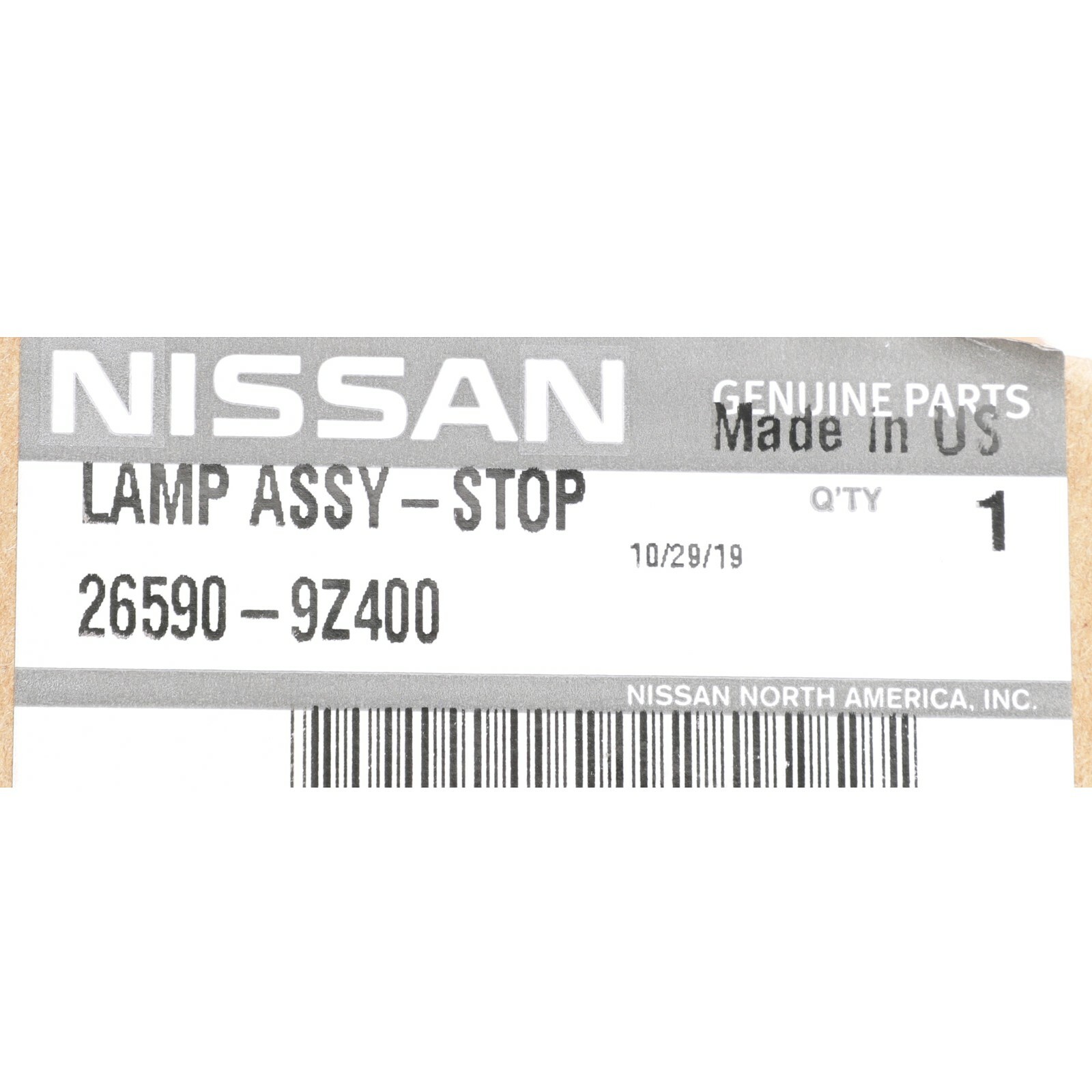 OEM NEW Genuine 2001 Nissan Frontier High Mount Third Brake Light 26590 ...