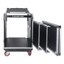 Sound Town 14U PA Rack/Road Case w/ 11U Slant Mixer Top 2 DJ Tables ...