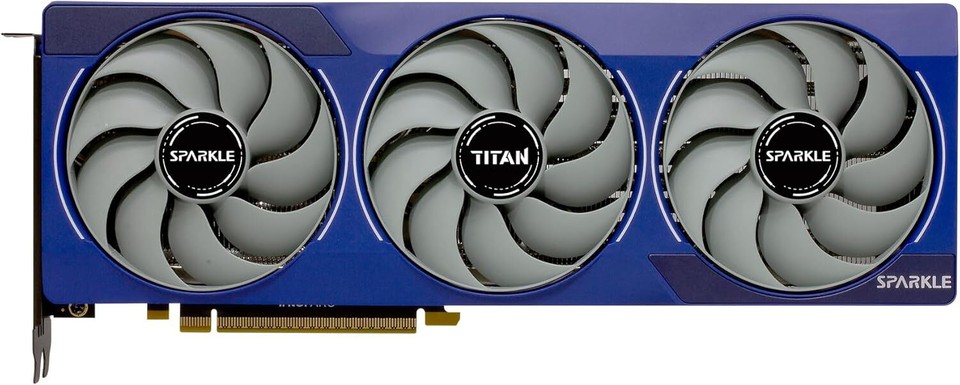 SPARKLE Intel Arc B580 TITAN OC 12GB GDDR6 PCIe 4.0 Graphics Card Blue ...