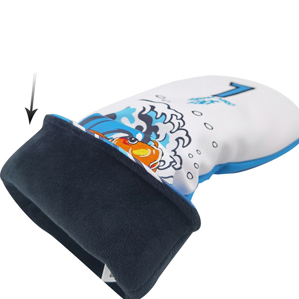 Lucky Koi Fish Golf Head Cover FIt Driver Fairway Wood Hybrid Club Head ...