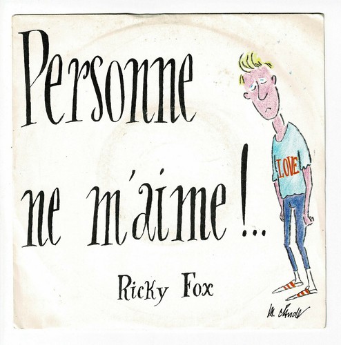 Ricky Fox Vinyl 45 RPM 7 " Person Ne M 'I Love ! Discs Goddess Dpx 790 ...