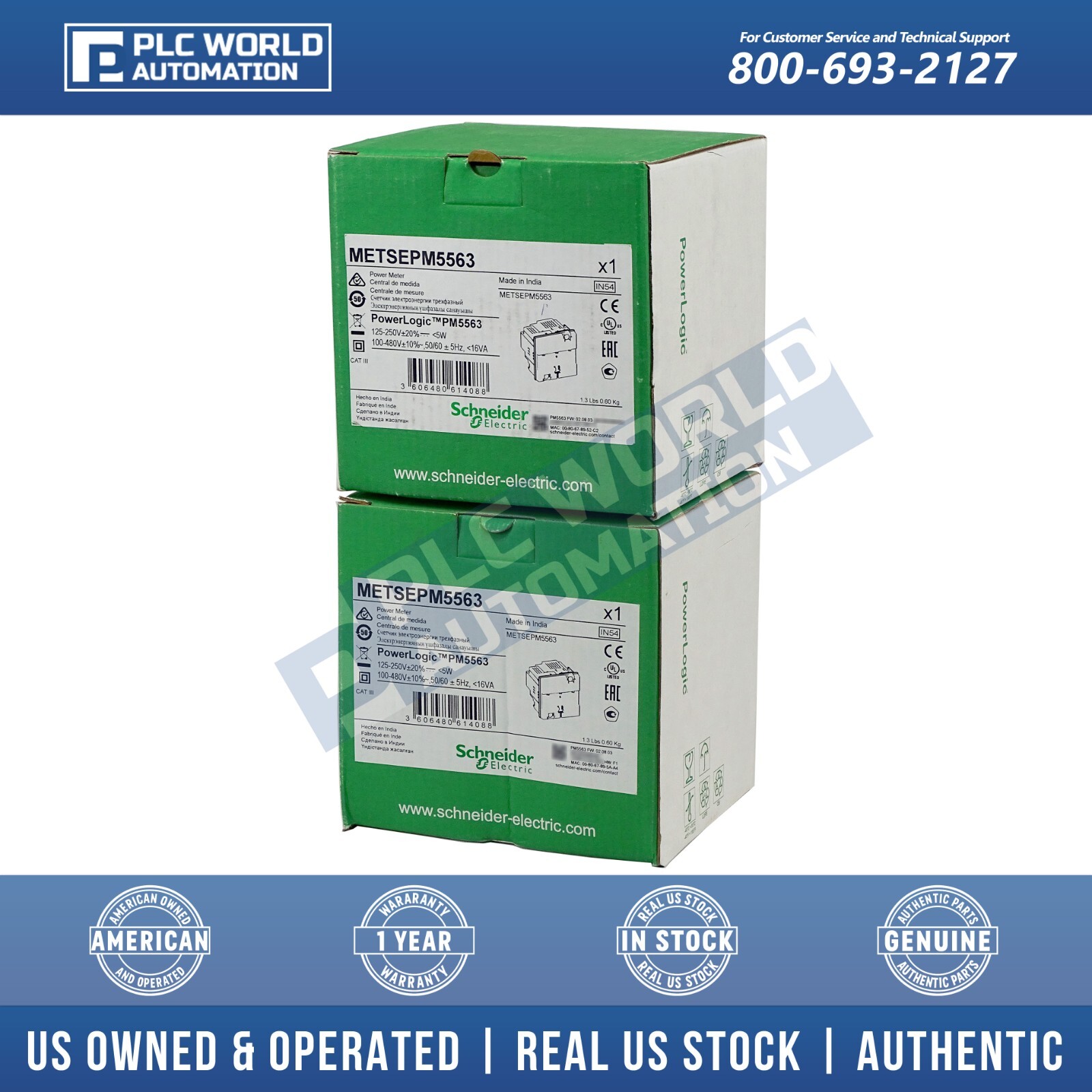 Brand New Schneider METSEPM5563 Power Logic PM5000 Power Meter PM5563 ...