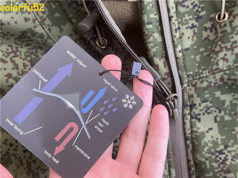 Russian EMR Green Camo Tactical Jacket Waterproof Fleece Outwear Zipper ...