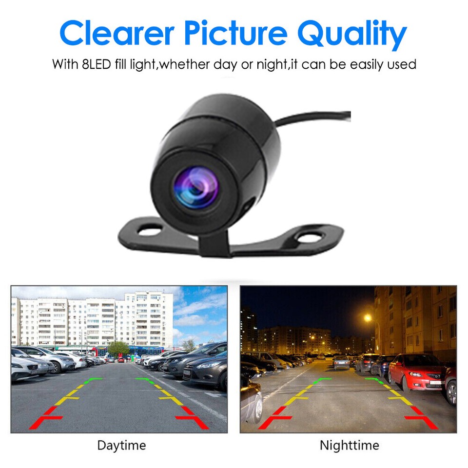 5" LCD Foldable Car Monitor Rear View Backup Camera HD Parking for Van ...