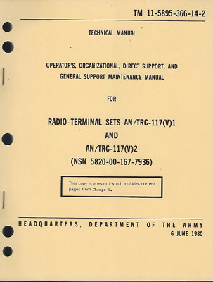 Historical book Radio Terminal Sets AN/TRC-117(V)1 and AN/TRC-117(V)2 ...
