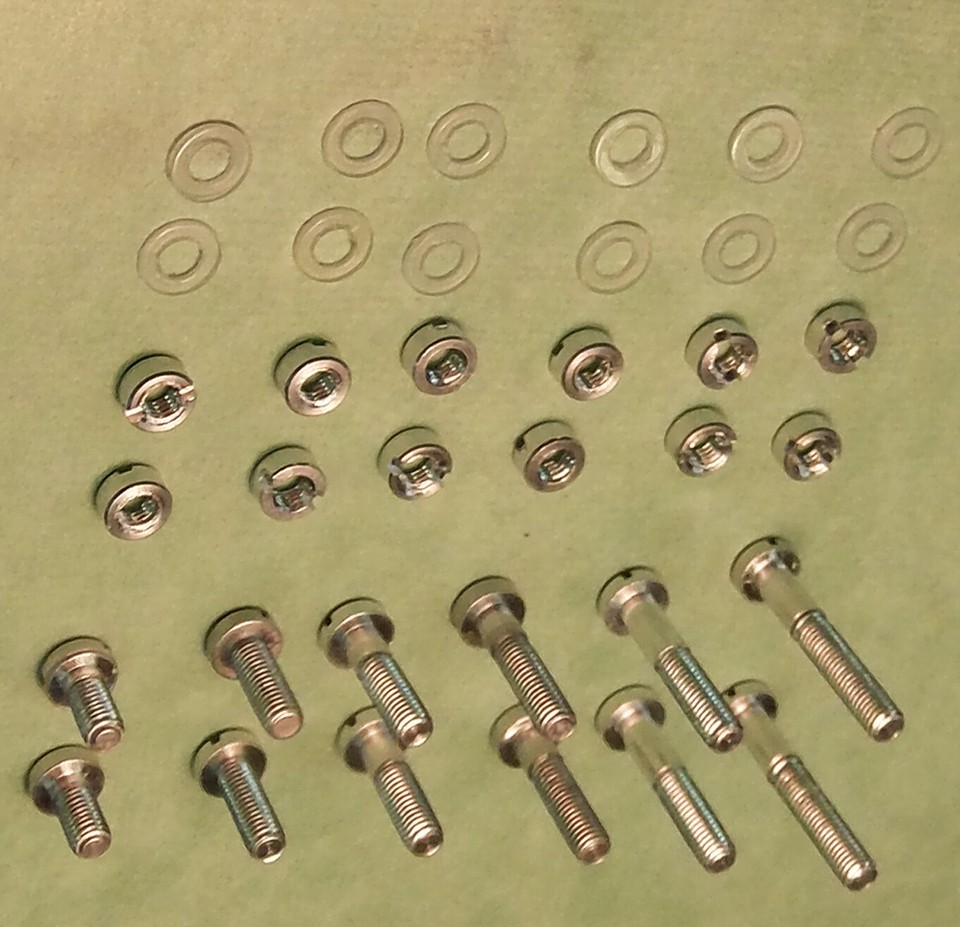 TURNTABLE CARTRIDGE SCREWS ALUMINUM ANTI-MAGNETIC NUTS BOLTS washers ...