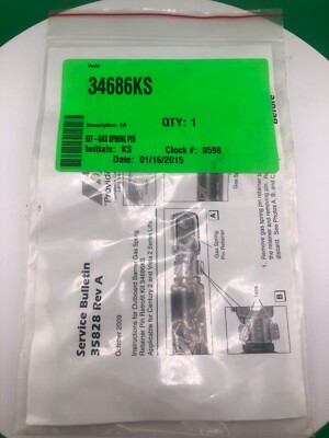 Braun Gas Spring Pin Kit #34686KS Century 2 and Vista 2 Series Lifts ...