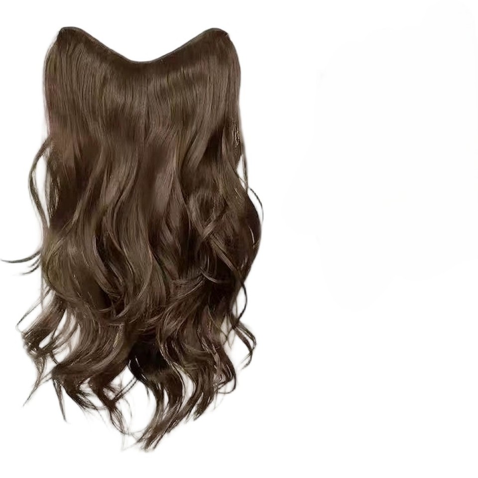 V Shaped Wavy Hair Extensions for For FRENCH Layered Look 55cm Clip In ...