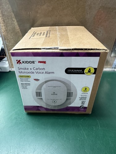 Kidde 900-CUAR-V (3 Pack) Smoke & Carbon Monoxide Detector (E10035119 ...