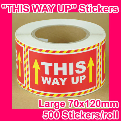 500 "THIS WAY UP" sticker/label 120mmx70mm GST INCLUDED (1 roll) | eBay ...