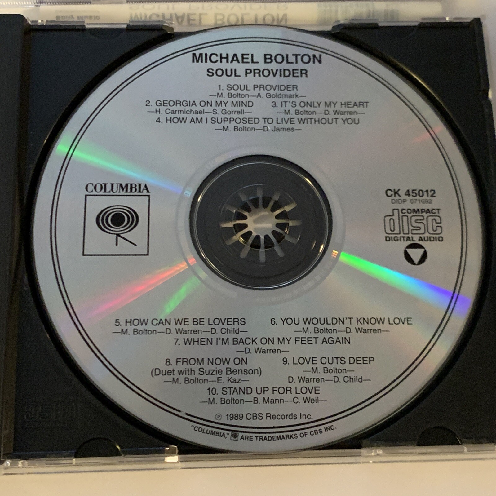 Soul Provider by Michael Bolton CD Jun-1989 Columbia Records | eBay