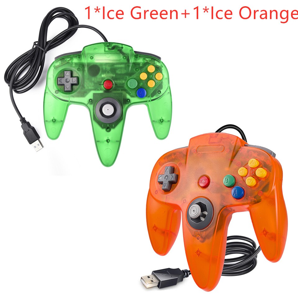 For Nintendo 64 N64 Wired USB Controller Joystick Gamepad For PC MAC ...