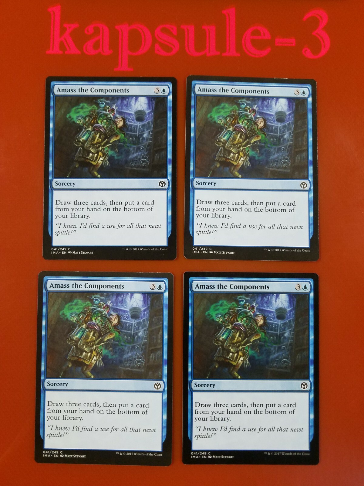 4x Amass the Components (LP-NM) | Iconic Masters | MTG Magic Cards | eBay