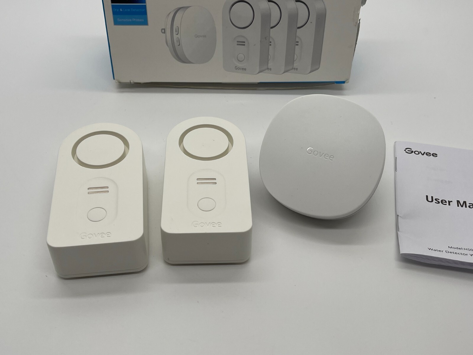 Govee Water Detector 2 Pack with RF Wi-Fi Gateway missing parts READ ...