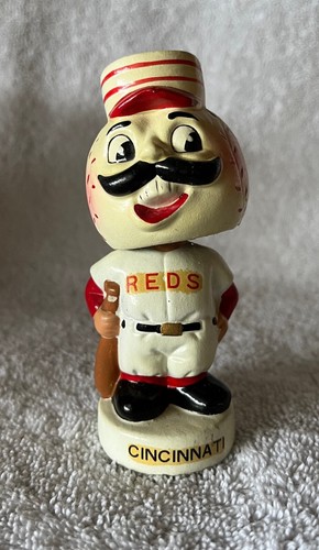 vintage 1960s MLB CINCINNATI REDS MR REDLEGS MINI BOBBLEHEAD NODDER ...