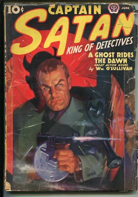 Captain Satan Pulp 6/1938- Ghost Rides The Dawn -VG | eBay