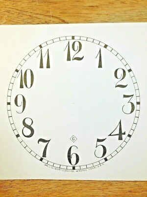 5 INCH GILBERT PAPER CLOCK REPLACEMENT DIAL, Arabic ( Lot 176) | eBay