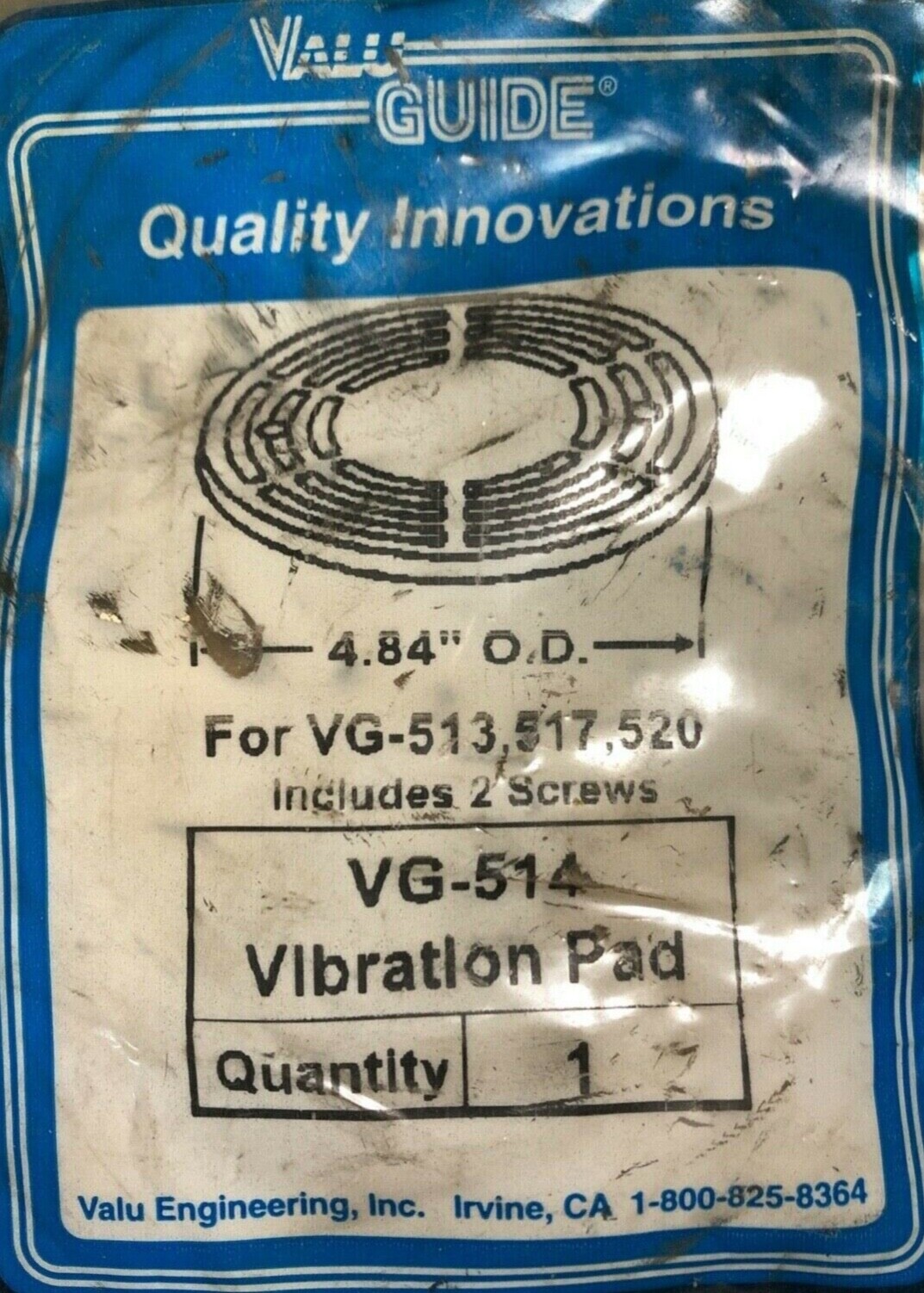 VALU GUIDE VIBRATION PADS VG-514 FOR: VG513 VG517 VG520 Lot Of 2 NEW | eBay
