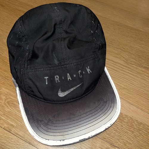 Nike AW84 5 Panel Hat USA Track Town Olympic Reflective trim black dri ...