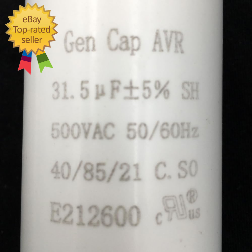 31.5Uf 425V 475V 500V 25/85/21 PO Replacement Generator Capacitor AVR ...