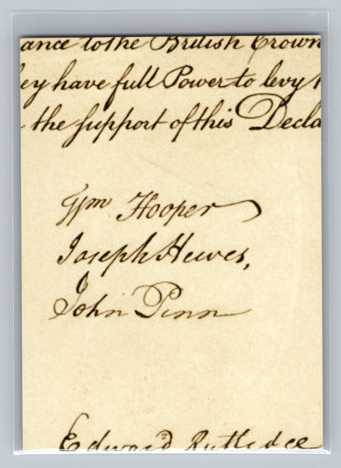 2006 Topps Signers of the Declaration of Independence #NNO Edward ...