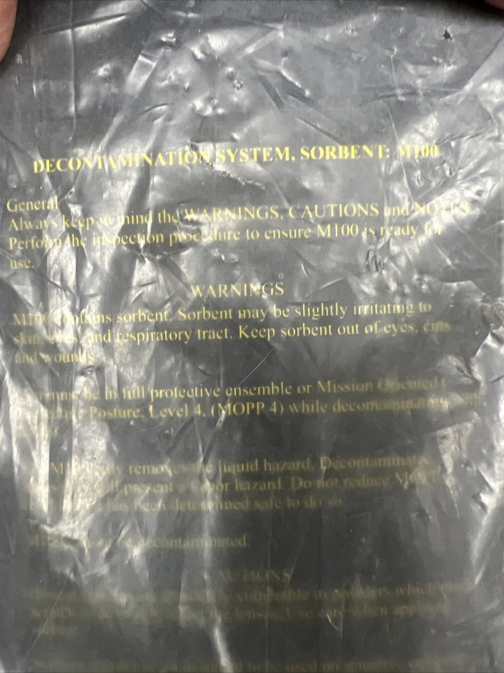 Decontamination System Sorbent M100 NEW! | eBay