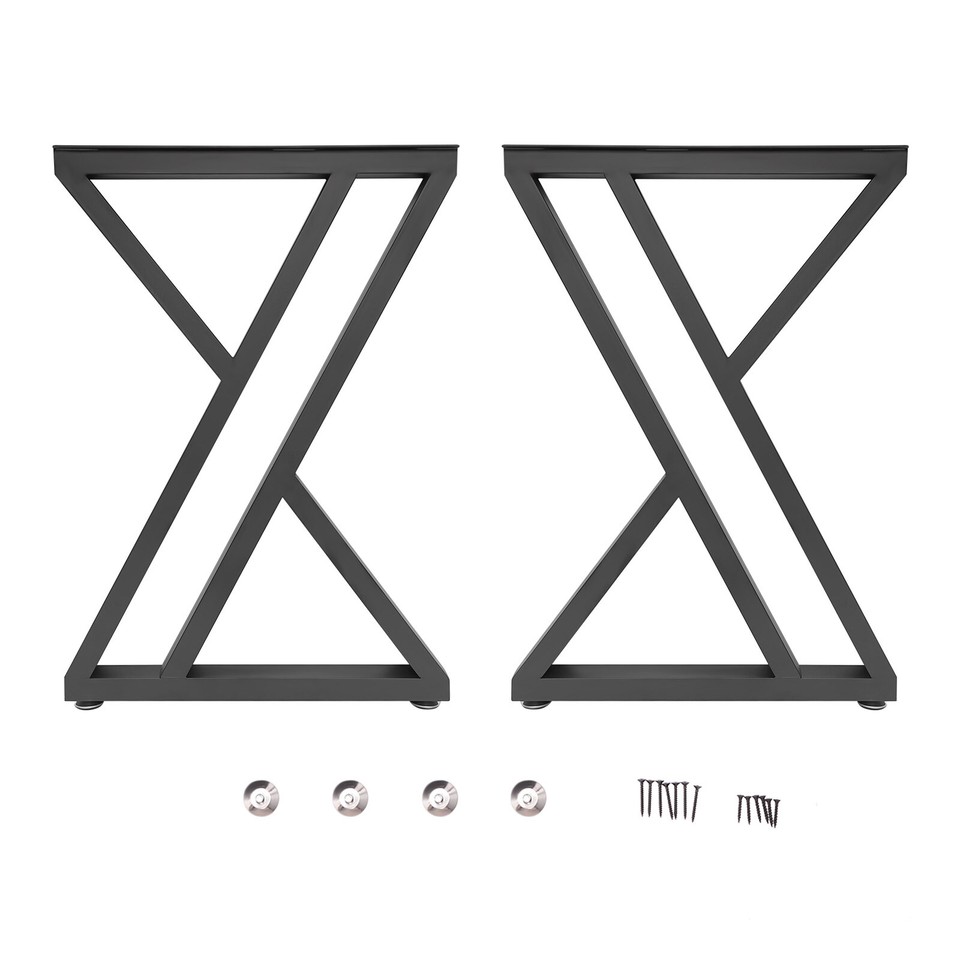 Modern Iron Table Legs X-Shaped Desk Legs Metal Furniture Dining Table ...