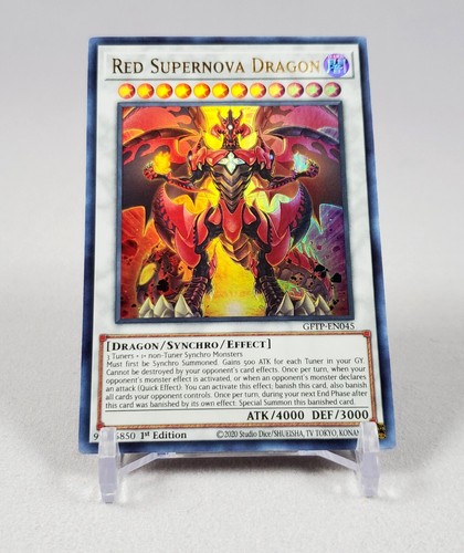 Yu-Gi-Oh • RED SUPERNOVA DRAGON • Ultra Rare GFTP-EN045 1st Edition LP ...