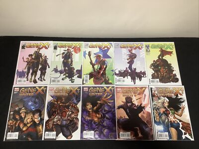 Genext comic set (Genext vol.1 #1-5, Genext: United #1-5) two complete ...