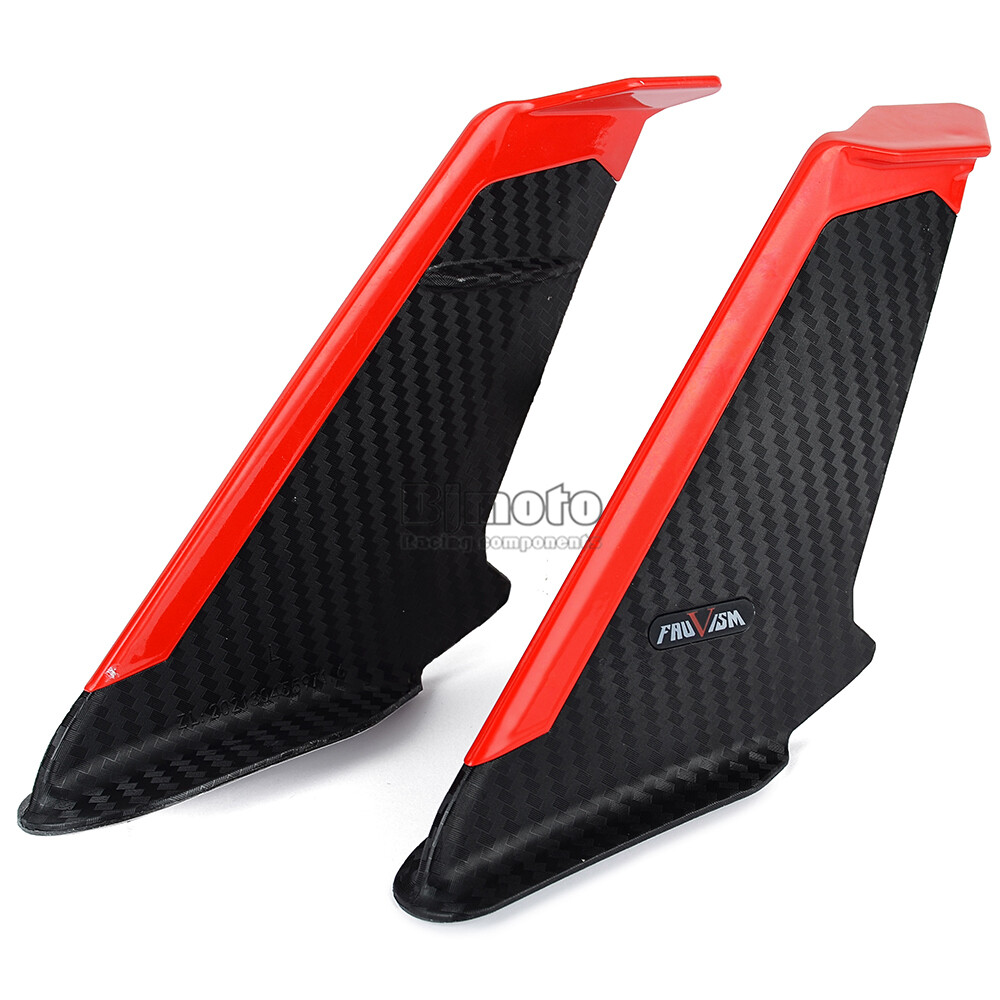 Red Front Fairing Winglet Side Spoiler For YAMAHA YZF-R1 R6 R7 R15 R25 ...