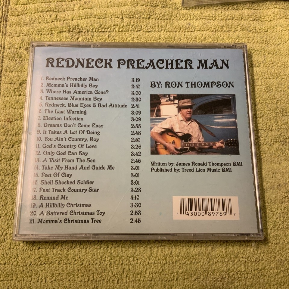 Ron Thompson Redneck Preacher Man Music CD NEW | eBay