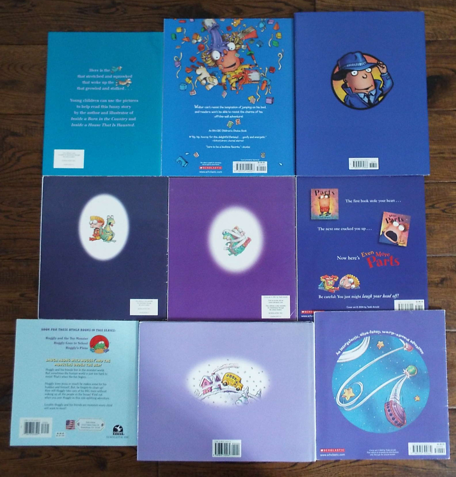 Lot 9 Tedd Arnold Vtg Children's Picture Books Parts Huggly ...