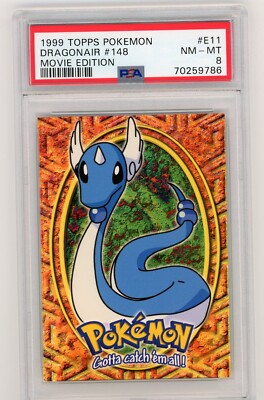 1999 TOPPS POKEMON #148 E11 DRAGONAIR MOVIE EDITION PSA 8 NM MINT | eBay